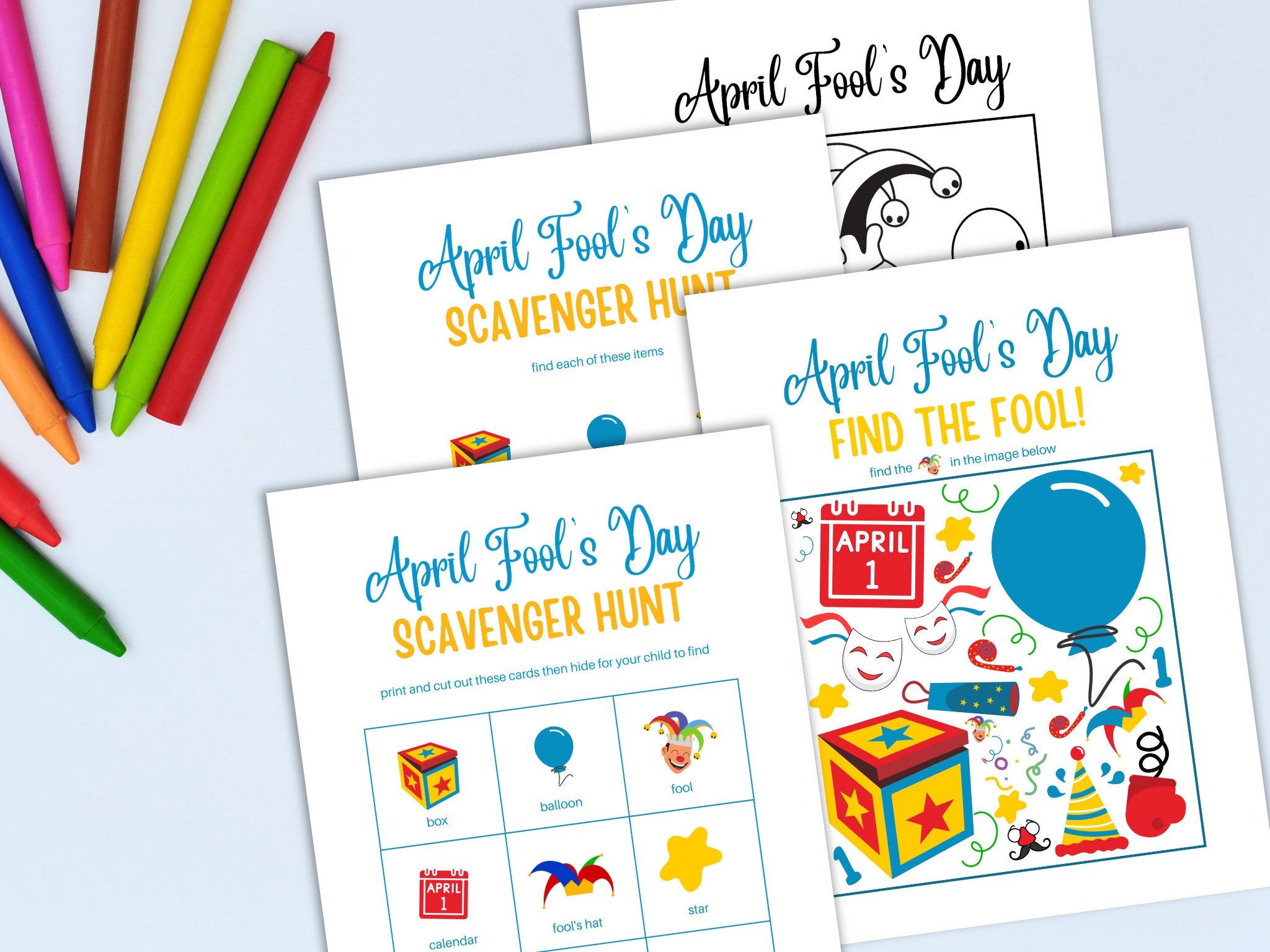 Printable April Fool's Activity Pack for Toddlers: April Fools Day ...