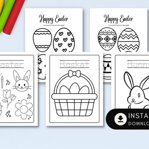 Printable Easter Activity Non-candy Gift for Kids: Easter Preschool ...