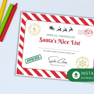 Printable Kids Christmas Activity Pack: Dear Santa Letter, Santa ...