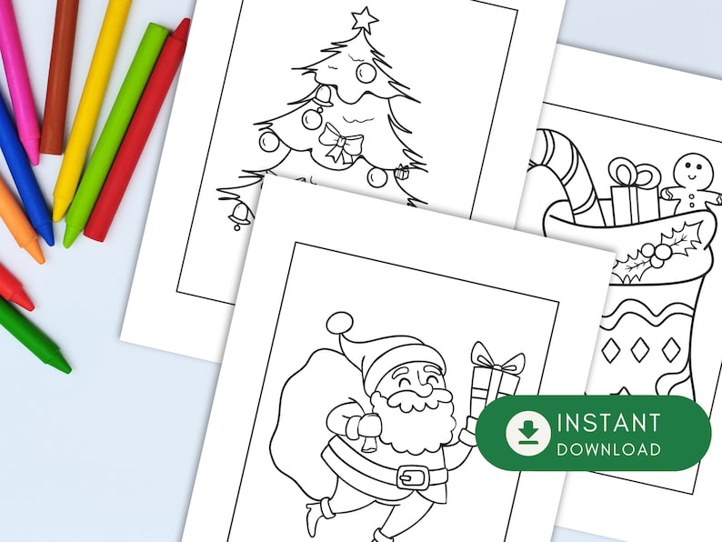 Printable Kids Christmas Activity Pack: Dear Santa Letter, Santa ...
