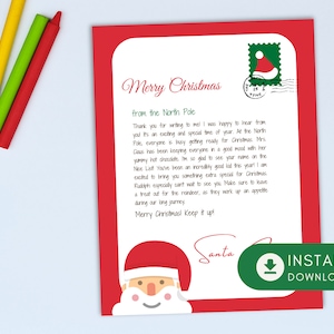 Printable Kids Christmas Activity Pack: Dear Santa Letter, Santa ...