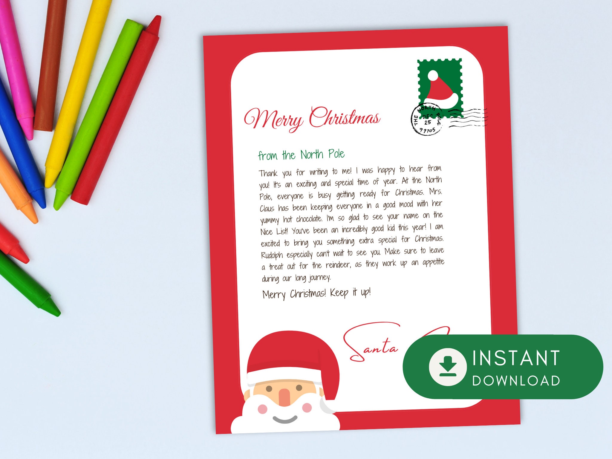 Printable Kids Christmas Activity Pack: Dear Santa Letter, Santa ...