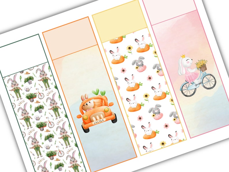 Kids Easter Bookmarks Printable, Classroom Reading Day, Instant ...