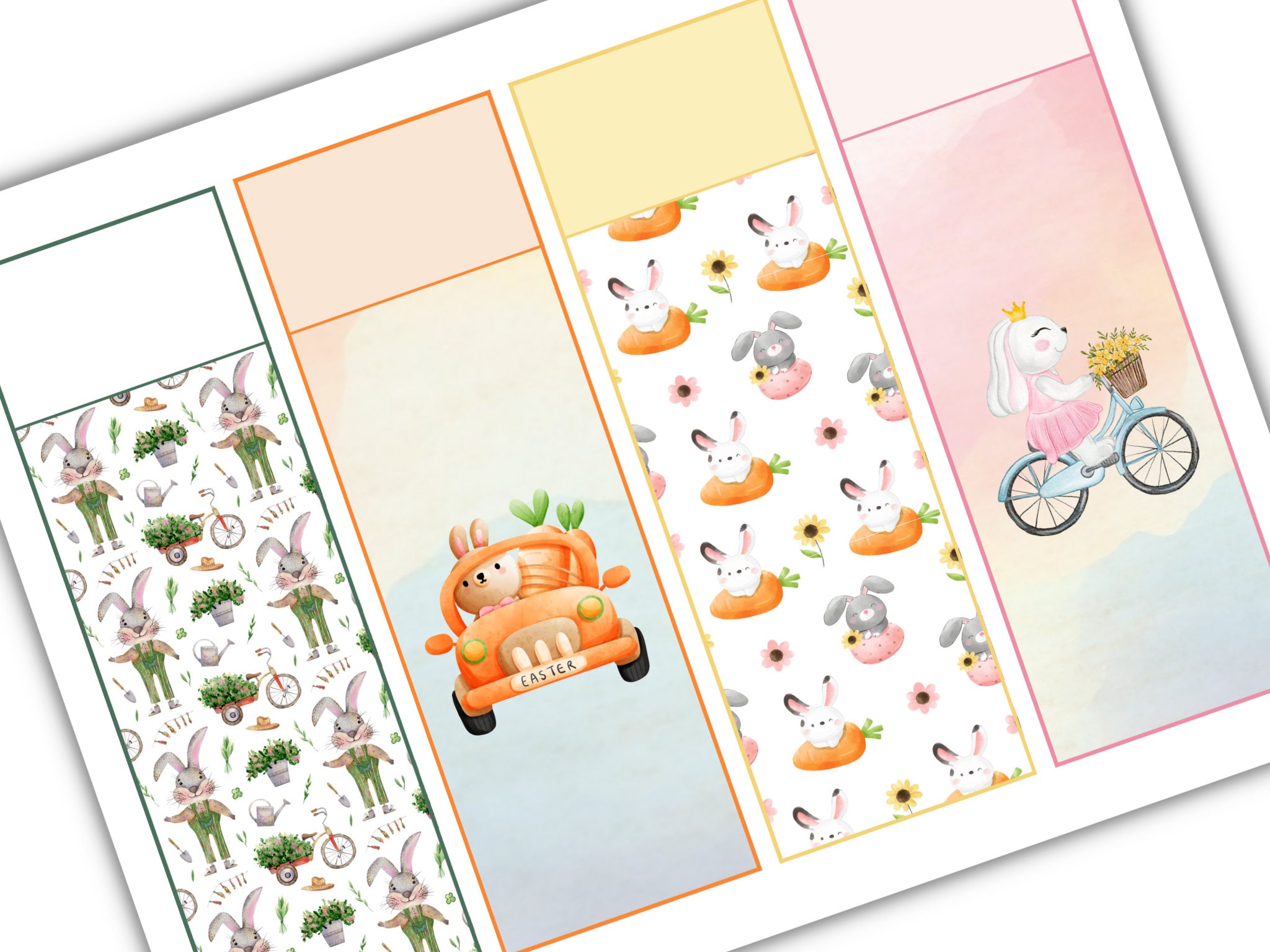 Kids Easter Bookmarks Printable, Classroom Reading Day, Instant ...