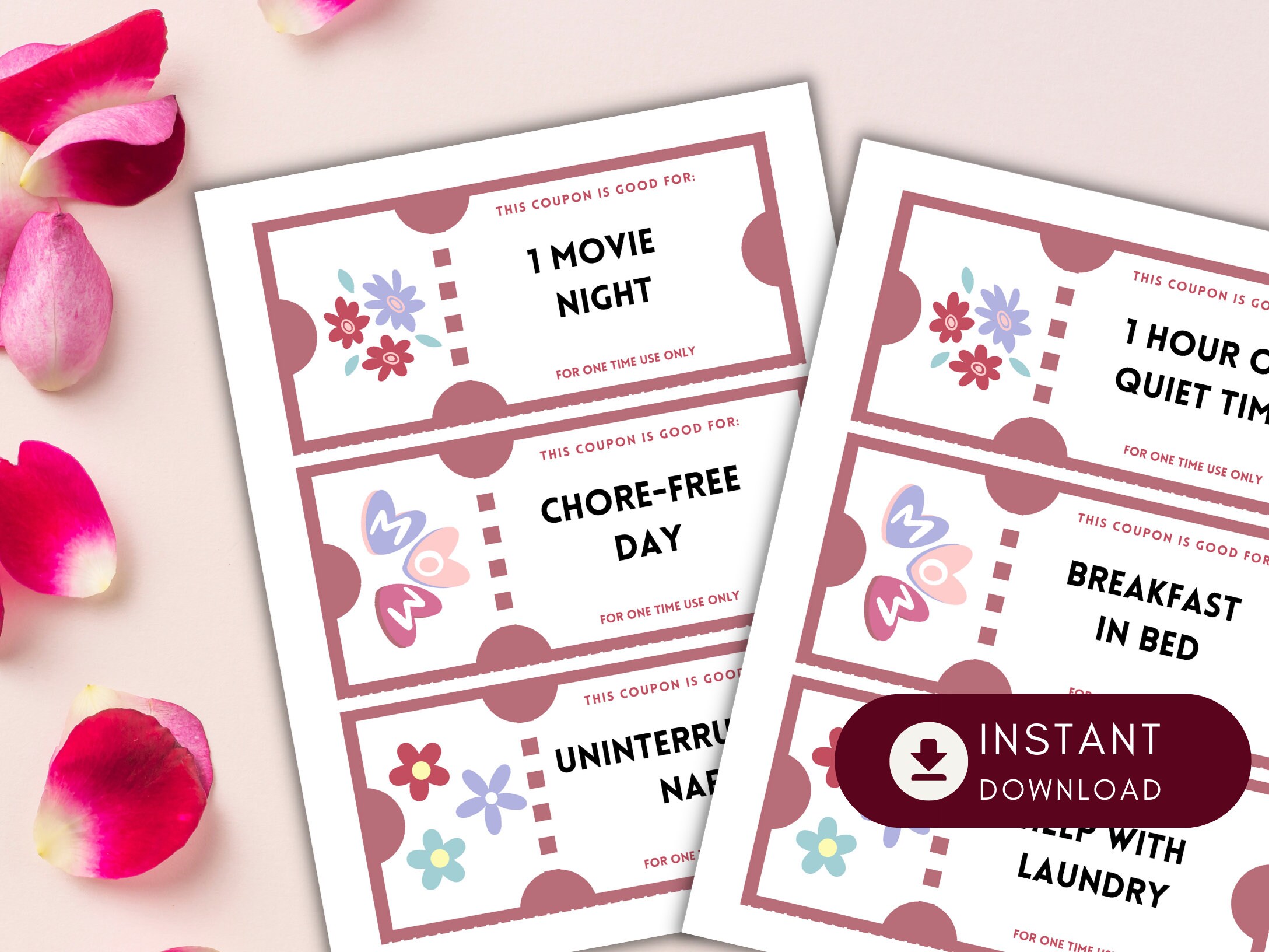 Printable Coupon Book Gift to Mom From Kid s Printable Download ...