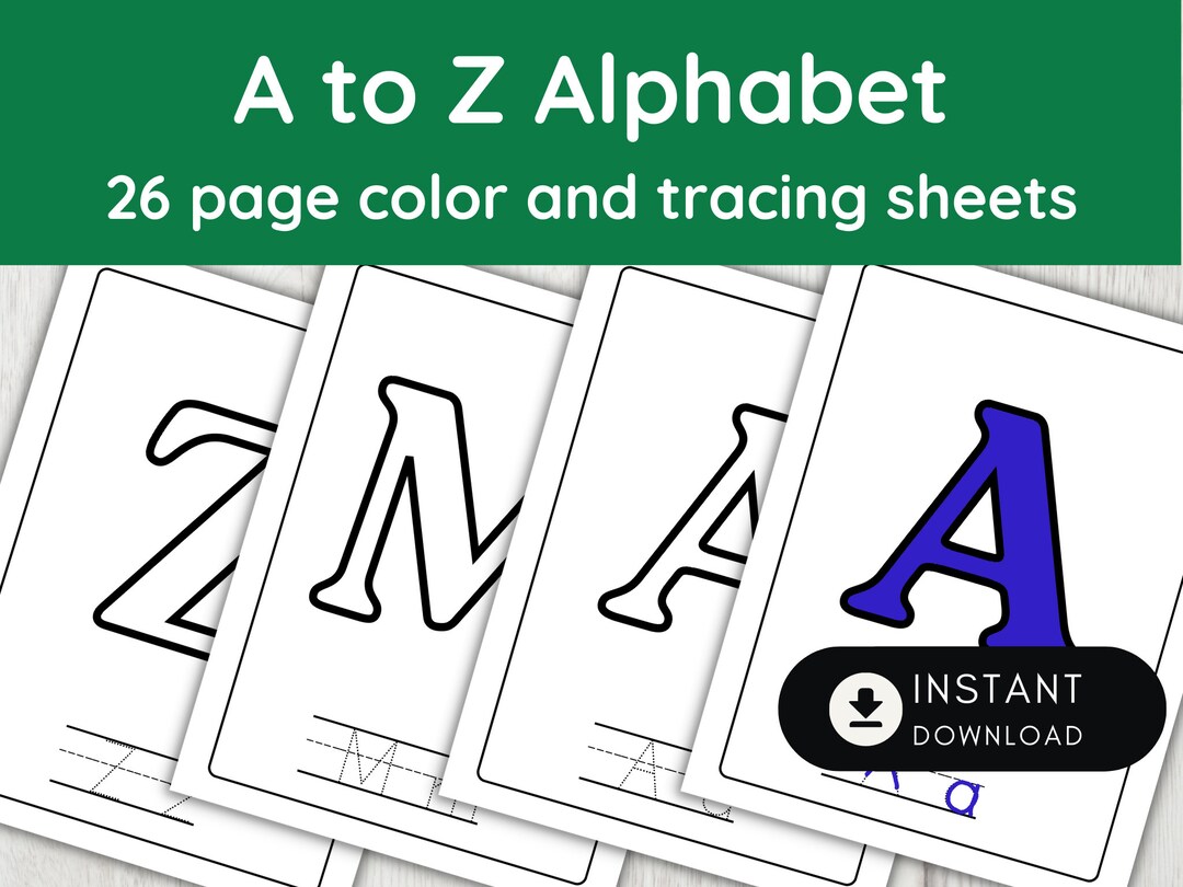 Preschool Letters of the Week A to Z - Alphabet Worksheets- Printable ...
