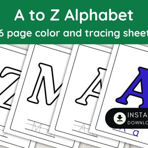 Preschool Letters of the Week A to Z - Alphabet Worksheets- Printable ...