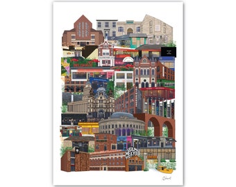 Leeds Wall Art - Etsy UK