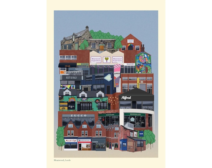 Leeds England, Meanwood Park, Yorkshire, Leeds Art Print, Leeds Poster ...
