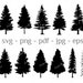 Evergreen Tree SVG Bundle, Spruce, Pine, Christmas Trees (digital ...