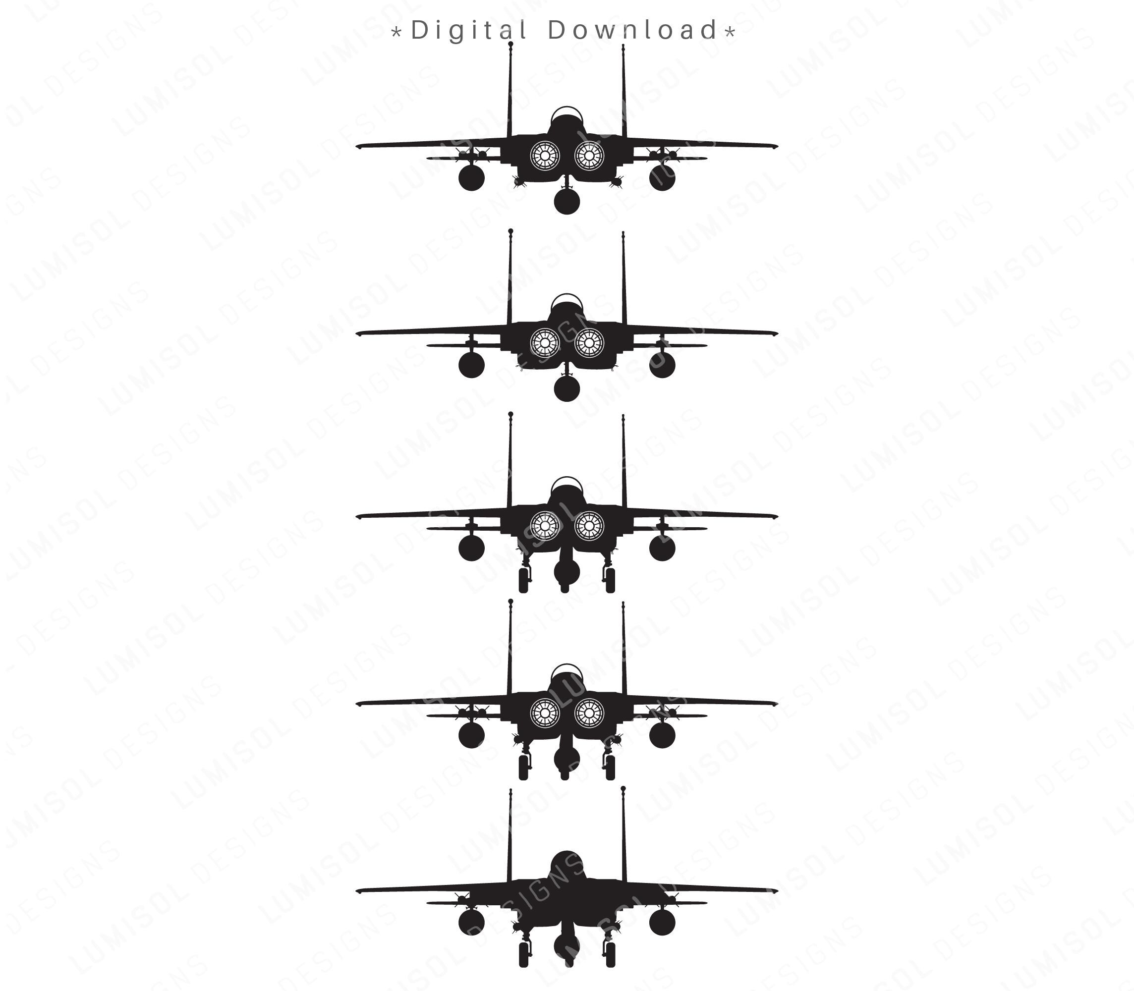 F15 Eagle SVG | Military Jet Vector File | Commercial Use - Etsy