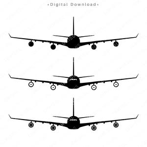 Airbus A340 SVG Vector Files | Passenger Airplane Png | Transparent ...