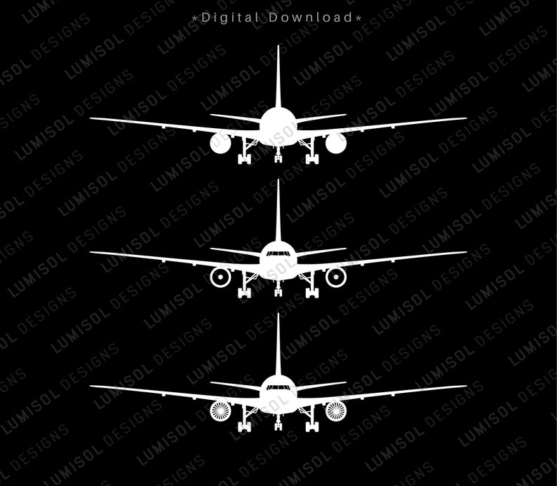 Boeing 767 SVG Vector Files | Passenger Airliner Png Transparent ...