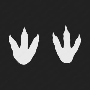 Real T-rex Footprint SVG | Dinosaur Tracks Cut File | Digital Download ...