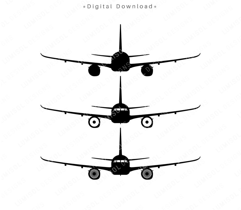 Airbus A320 Neo SVG: Airplane Clipart Vector Files (digital Download ...