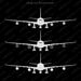 Airbus A340 SVG Vector Files | Passenger Airplane Png | Transparent ...