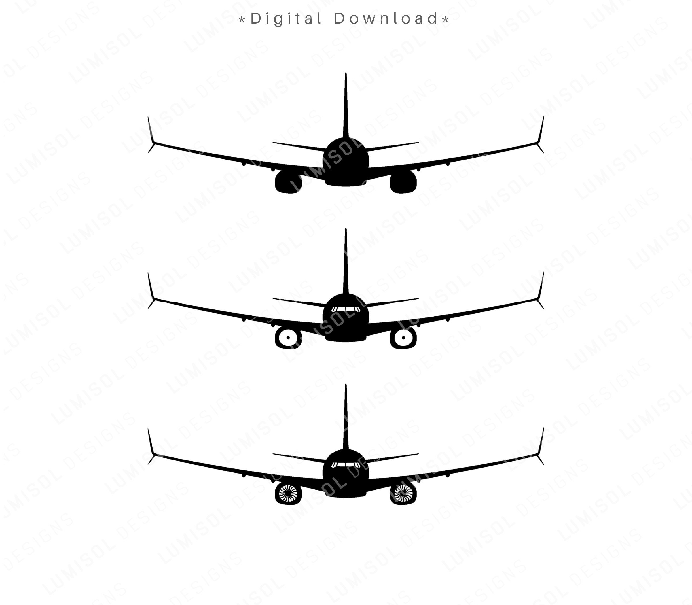 Airplane SVG Boeing 737 MAX Vector Files Passenger - Etsy Australia