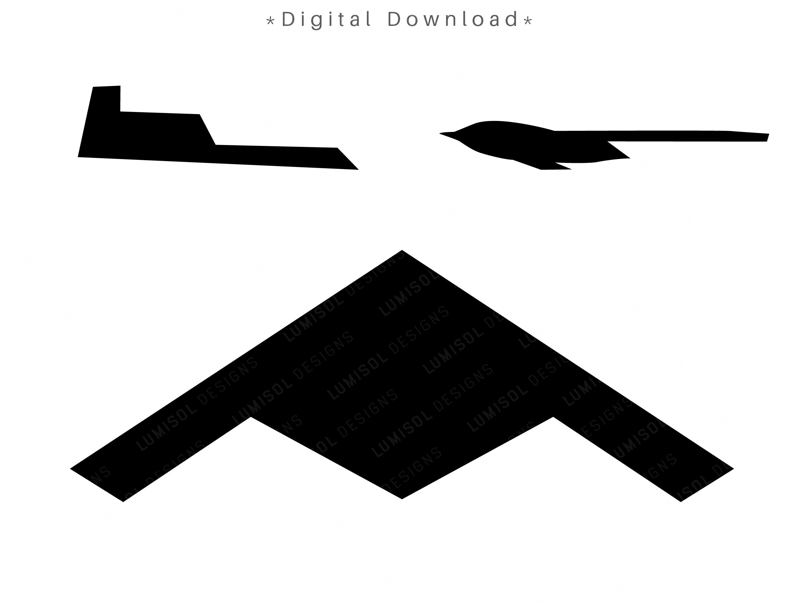 B21 Raider Stealth Bomber SVG: 6th Gen Jet Clipart (digital Download ...