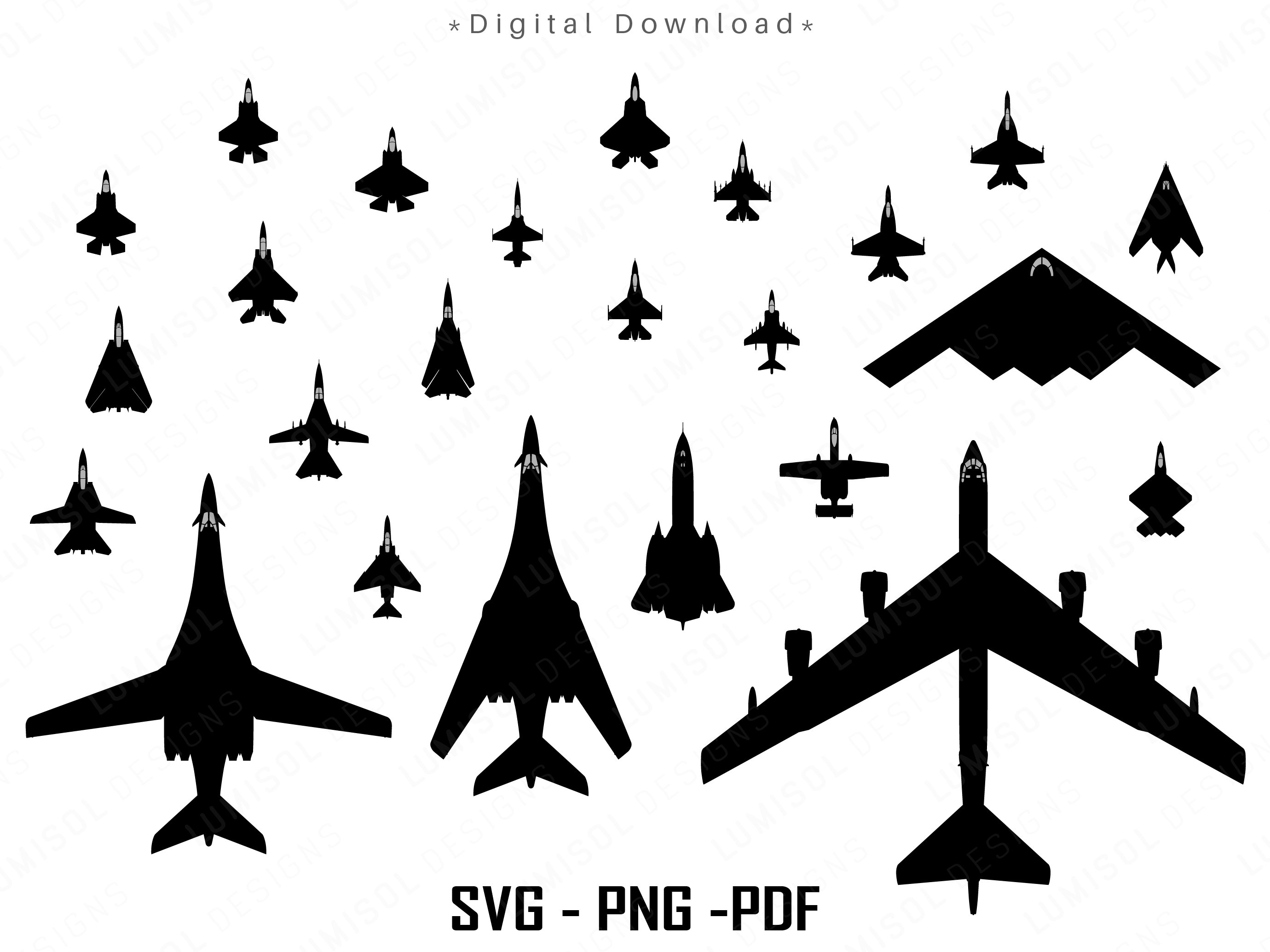 Fighter Jets SVG Bundle Air Force Planes Silhouettes Military Aircraft ... Fighter Jets SVG Bundle Air Force Planes Silhouettes Military Aircraft ...