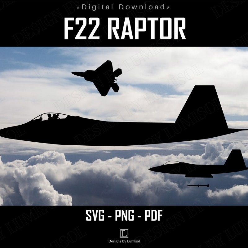 F22 Raptor Svg - Etsy