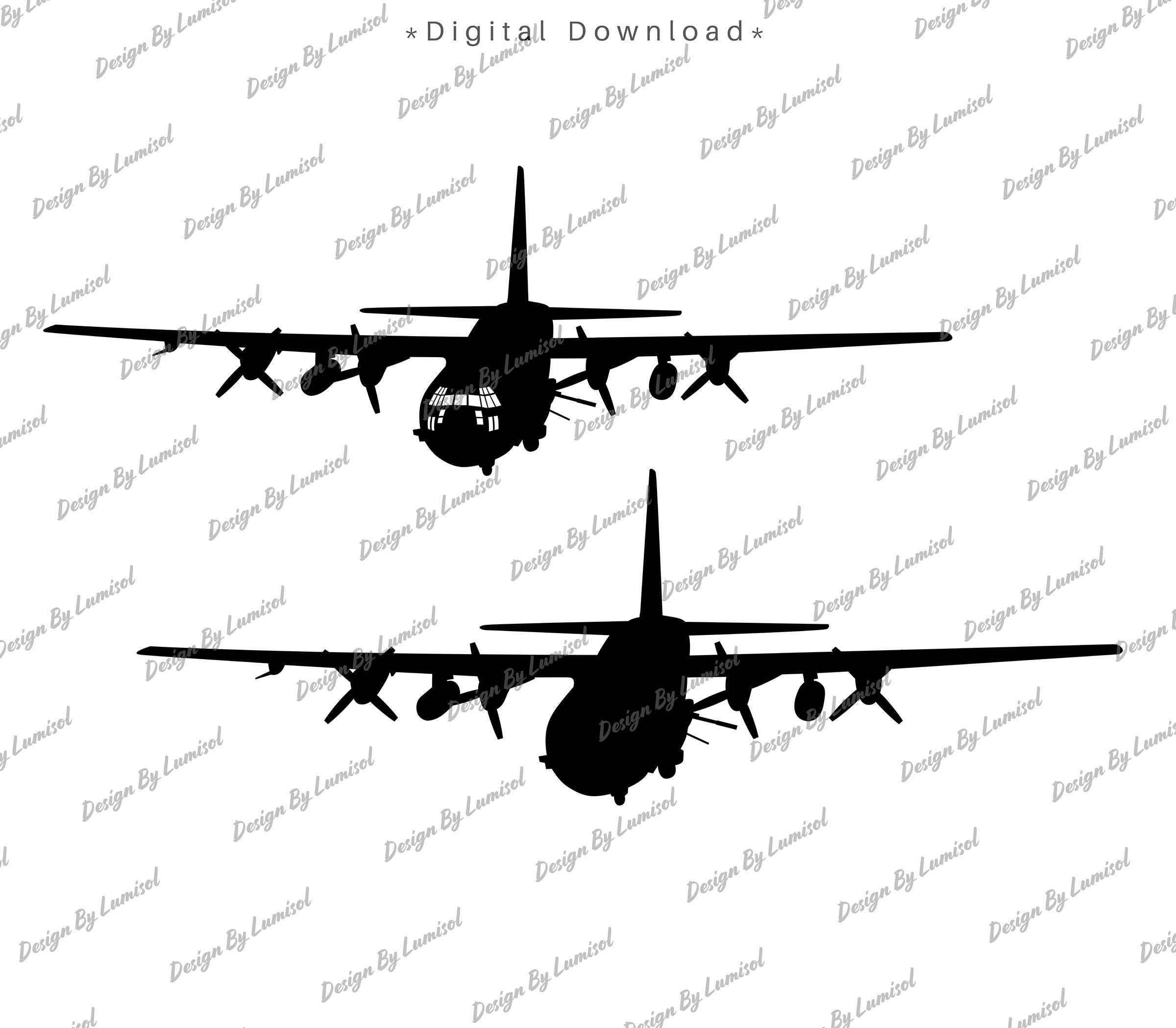 AC130 GUNSHIP SVG / Png / Eps / C 130 Hercules Warplane - Etsy Canada
