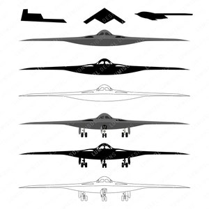 B21 レイダー ステルス爆撃機 SVG 新しい第 6 世代ジェット クリップアート ステッカー作成に最適 商用利用 - Etsy 日本
