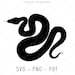 Snake Svg | Python Silhouette Cut Files | Realistic Snake Idea for ...
