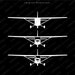 Cessna 172 SVG | Prop Plane | Aviation Vectors - Etsy