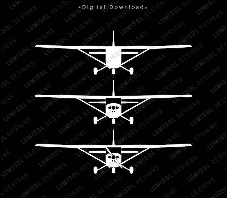 Cessna 172 SVG | Prop Plane | Aviation Vectors - Etsy
