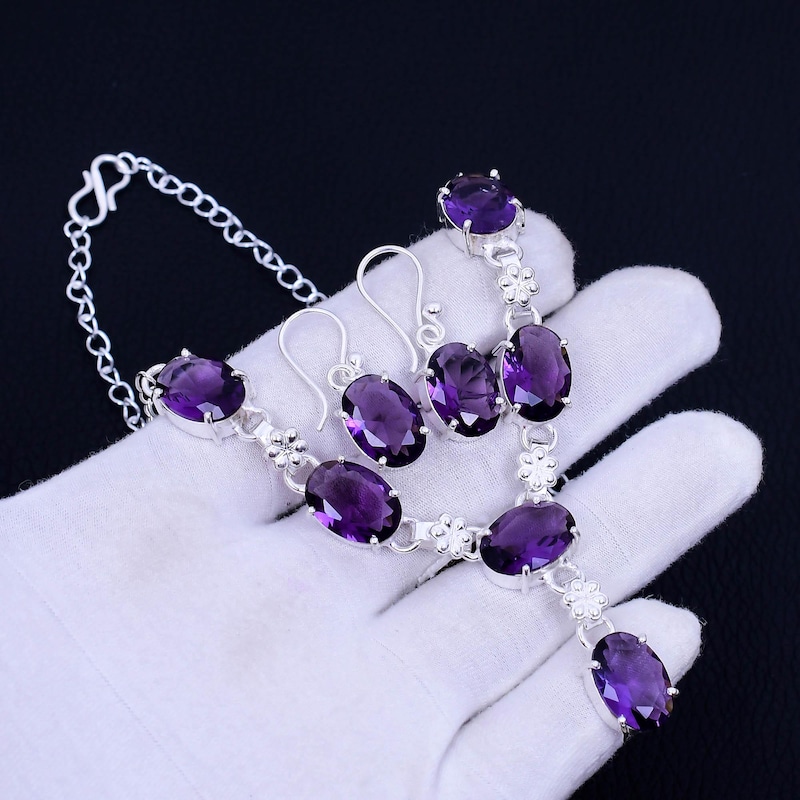 Amethyst Bridal Set - Etsy