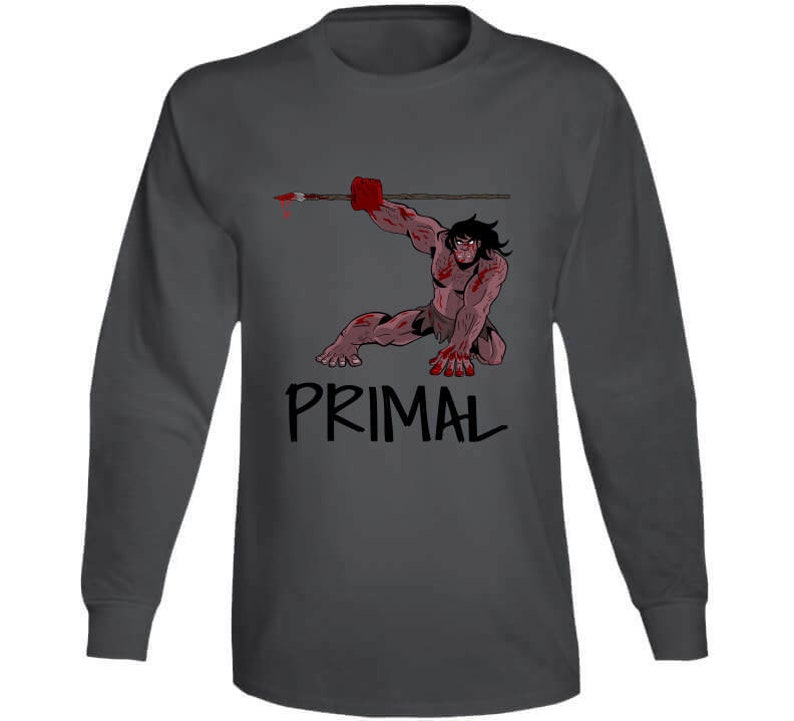 Primal Caveman Spear Genndy Tartakovsky T Shirt - Etsy