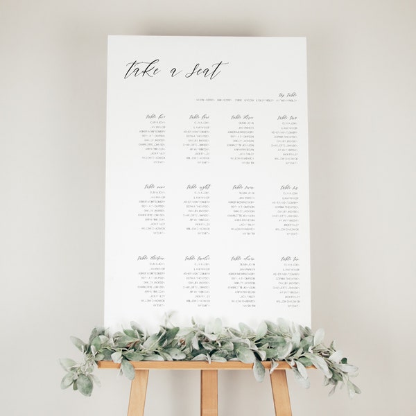 Wedding Table Plan - Etsy UK