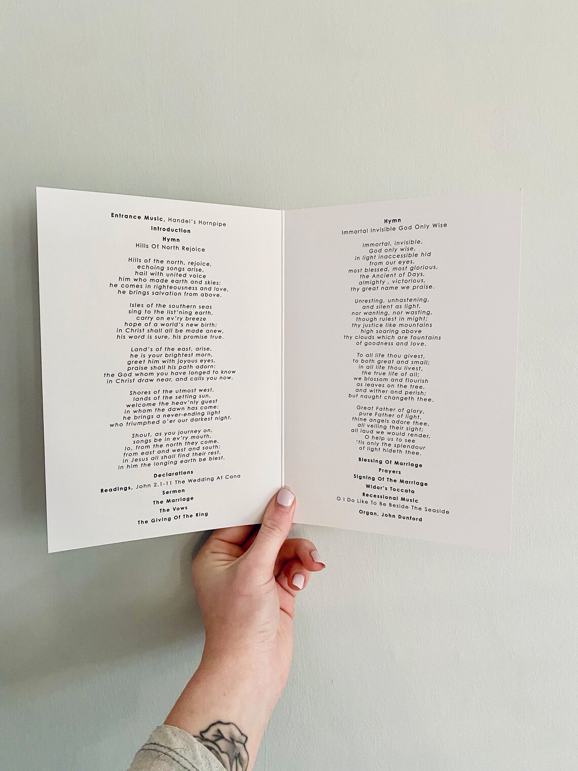 Church Illustrated Order of Service - Etsy UK