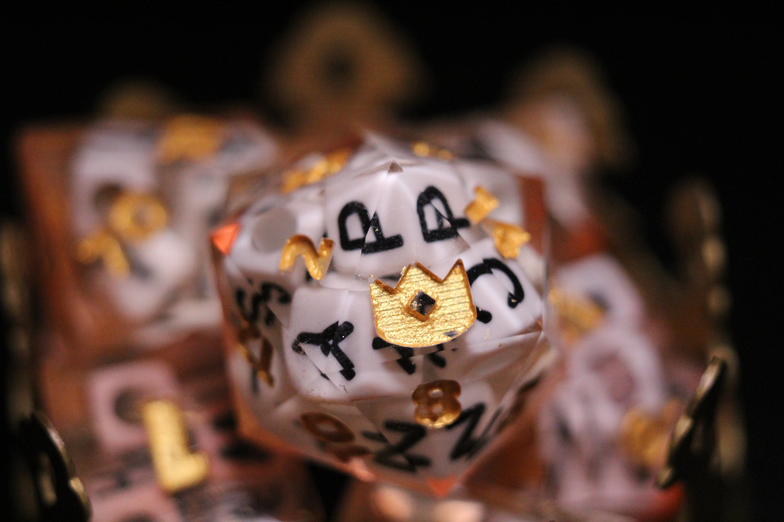 Custom Hand Made Sharp Edged Dice Set for Dungeons and Dragons and ...