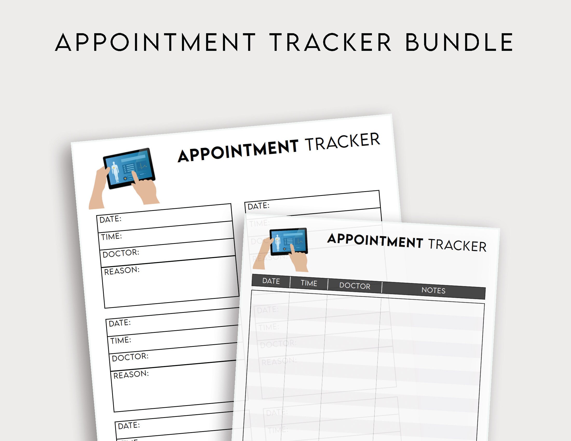 Appointment Tracker Bundle - Etsy