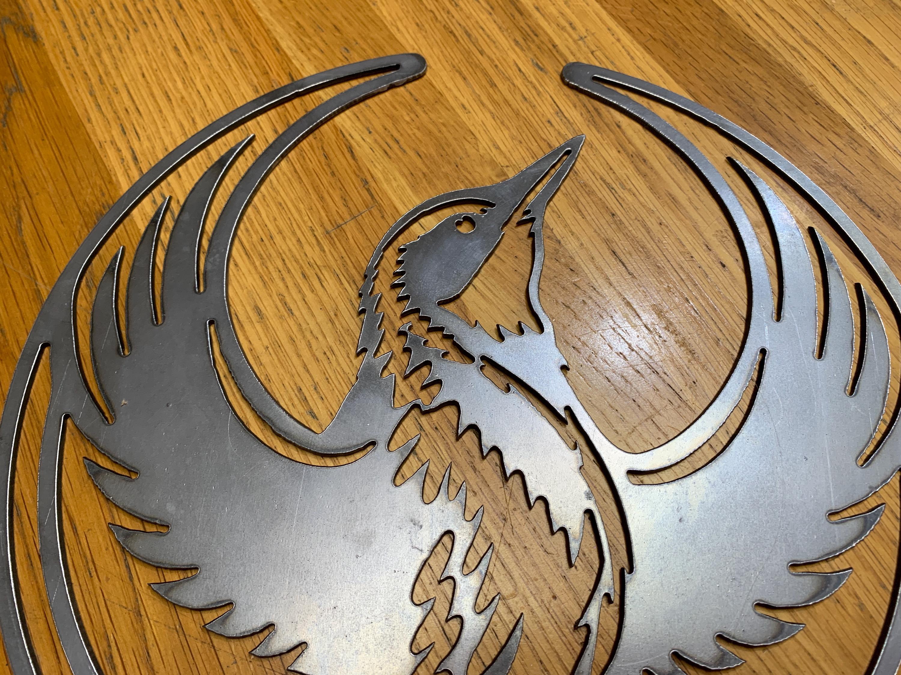 Steel Rebel Meadowlark Metal Sign, Western Resistance Plasma Cut Steel ...