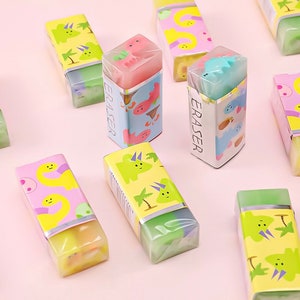 Dinosaur Rubber Eraser. Cute Kawaii Stationery - Etsy