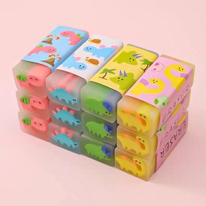 Dinosaur Rubber Eraser. Cute Kawaii Stationery - Etsy