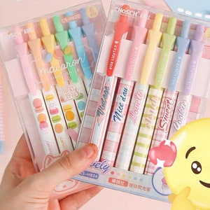 Retractable Highlighters. Box Set of 6 Colours. Macaron Colours ...