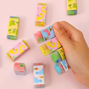 Dinosaur Rubber Eraser. Cute Kawaii Stationery - Etsy