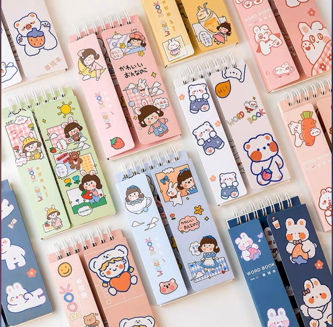 Notebook/word Book. Cute Cartoon Characters. 12 Styles. Stationery ...