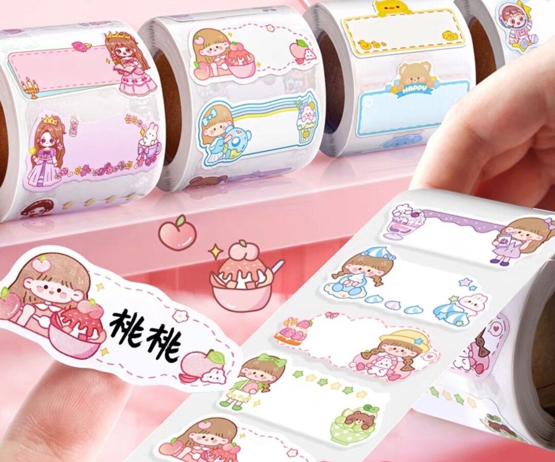 Stickers Labels Name Tags. 300 Pcs. Cute Stationery Gifts Scrapbooking ...