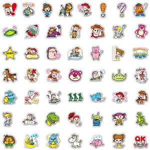 Stickers 50pcs Anime Cartoon Scrapbooking Gifts Embellishment - Etsy