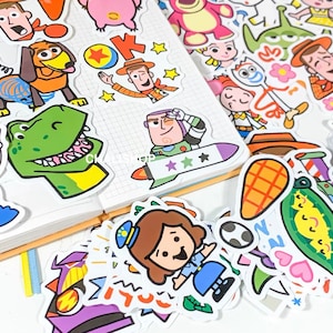Stickers 50pcs Anime Cartoon Scrapbooking Gifts Embellishment - Etsy