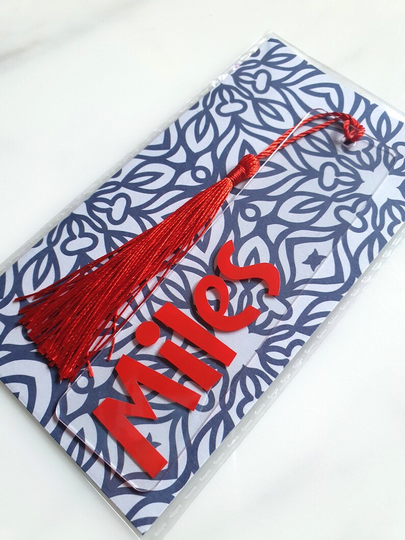 Personalised Bookmarks | Back to School | Vinyl Acrylic Bookmark ...