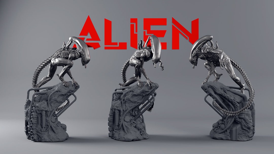 Alien Crawling Alien 3D Model Diorama STL File 3D Digital - Etsy Australia