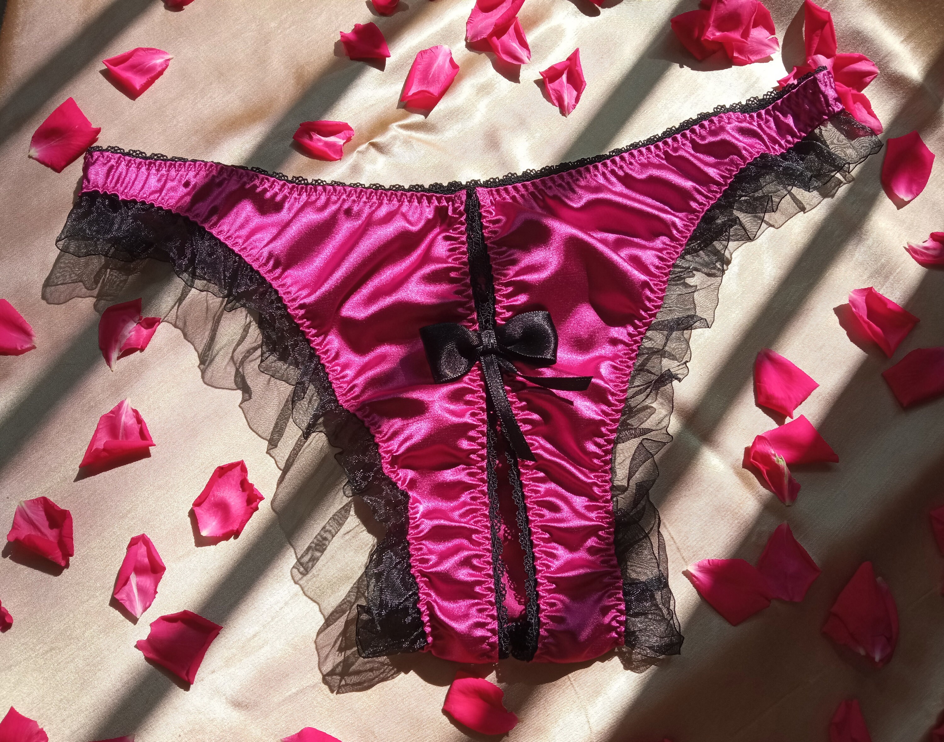 Hot Pink Panties Thong Panties Erotic Panties Thong Lingerie Sexy