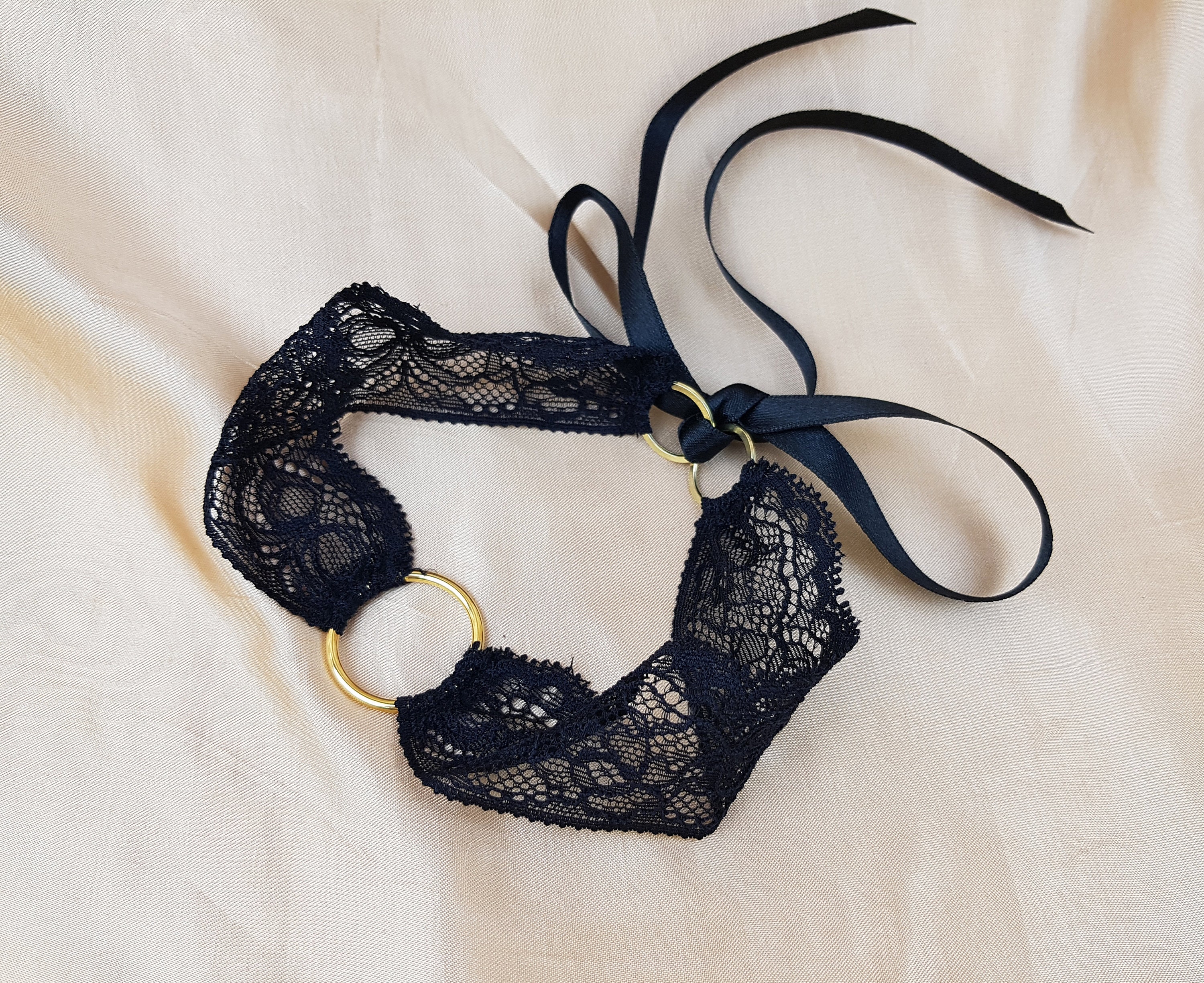 Erotic Choker Necklace, Black Lace Choker, Kinky Choker, Victorian ...