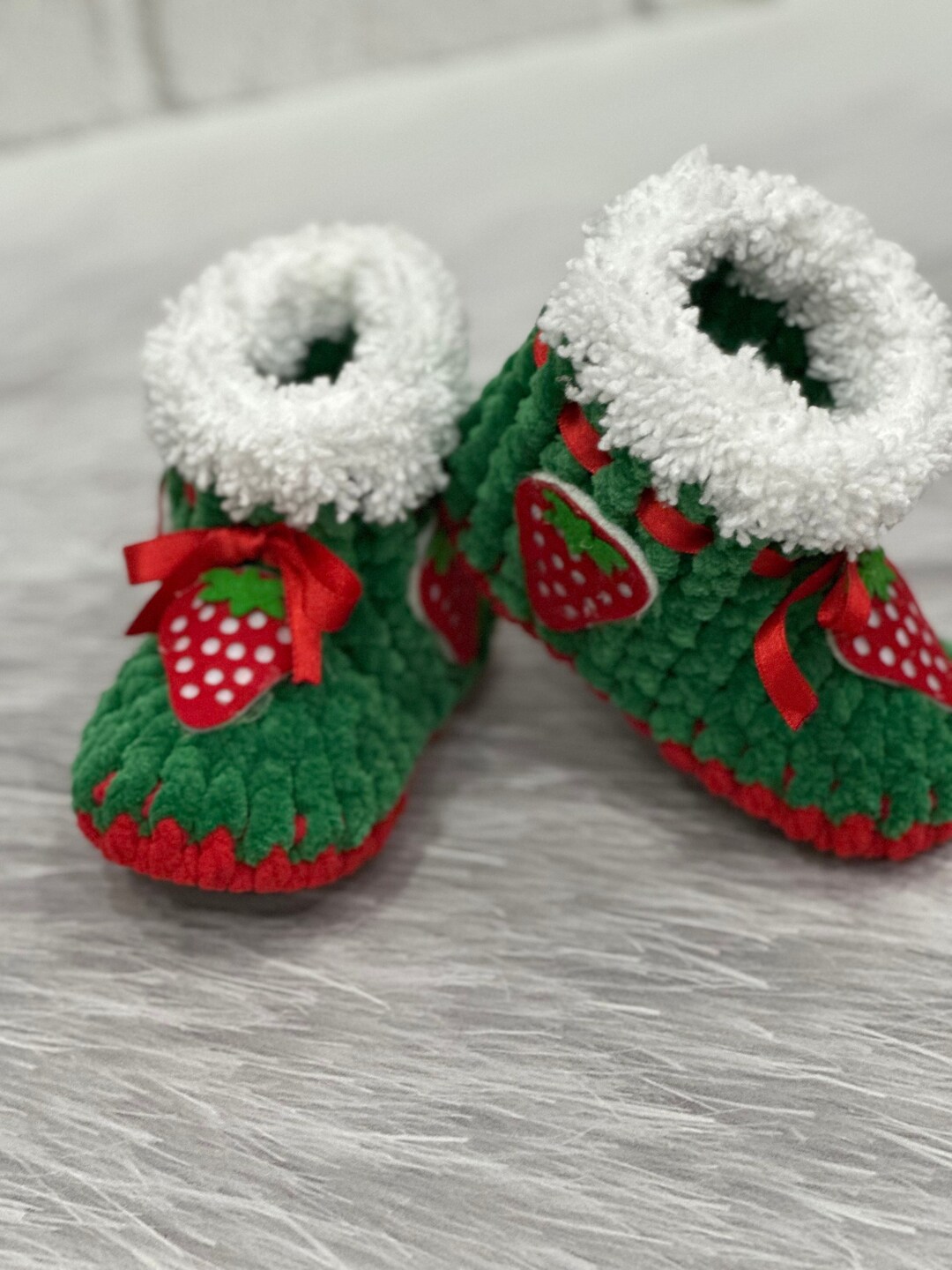 Christmas Baby Booties, Crochet Baby Booties, Crochet Baby Shoes ...