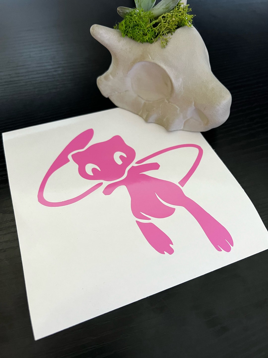 Pink Mew Pokemon Decal Sticker - Etsy